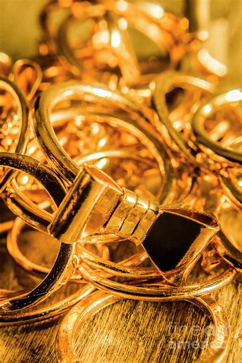 Shiny Gold Rings Photograph By Jorgo Photography