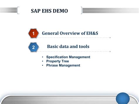 SAP EHS Course PPT Demo SAP EHS Course PPT D PPT