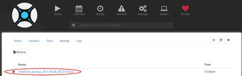 Restore Sonarr Backup Pastorua
