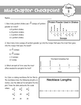 New Th Grade Envision Topic Mid Chapter Checkpoint TPT