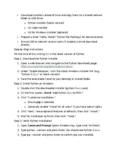 Setting Up A Python Programming Environment On Windows Tpt