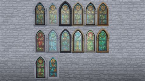 Themed Stained Glass Windows The Sims 4 Build Buy Curseforge