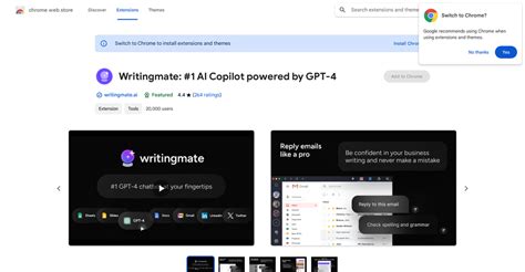chatgpt writer ai tool for email writing