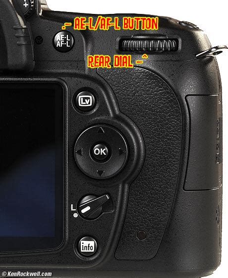 Nikon D90 Rear Controls