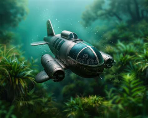 Vintage Submerged Design Retro Underwater Art A Dive Into Nostalgia