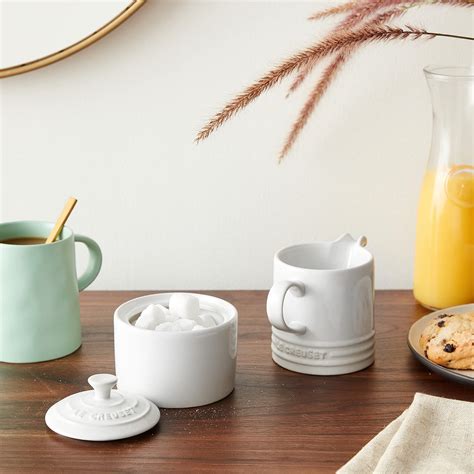 Le Creuset Set Azucarera Y Cremera Blanco White Amazon Mx Hogar