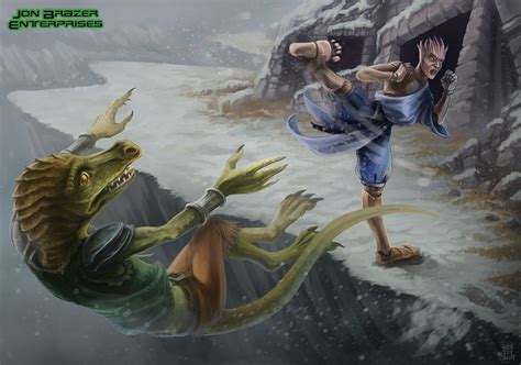Monk Vs Kobold Beatrice Pelagatti Web Jon Brazer Enterprises
