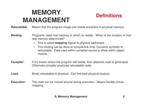 Memory Management PDF Operating Systems Computer Software And Applications