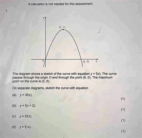 solved a calculator is not needed for this assessment the diagram