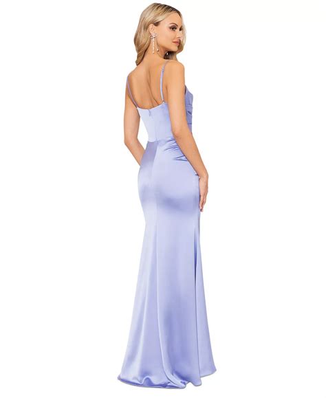 Betsy And Adam Satin Sweetheart Dress A26389