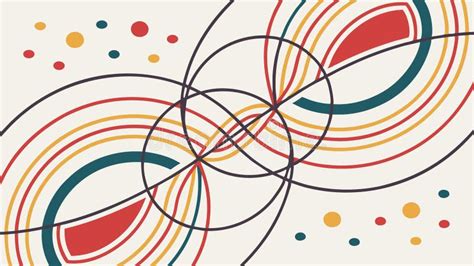 Abstract Lines And Circles Pattern In Vector Art Design Element Vector Design Generative Ai