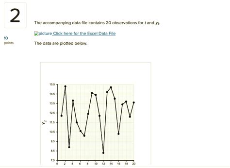 Solved 2 The Accompanying Data File Contains 20 Observations