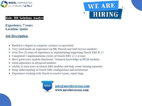 Novel Corporation On Linkedin Novelcorporation Hrsolution Oracleebs Qatar