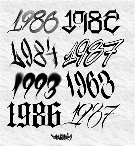 Gothic Number Svg Vector Clip Art Cut Files For Cricut 56 Off