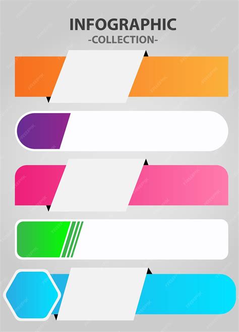 Premium Vector Vector Flat Process Infographic Template Element Collection