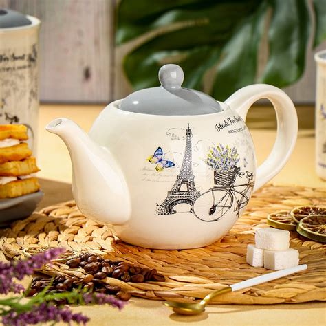 Чайник заварочный доломит, 0.95 л, Daniks, Прованс, серый в Москве ...