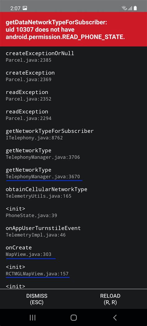 Android Crash When Opening A Screen With Map In Android 11 Issue