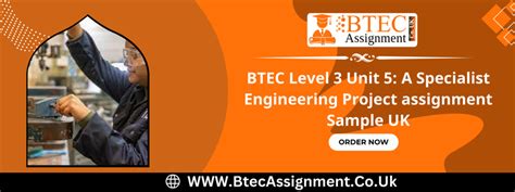 Unit 5 A Specialist Engineering Project Assignment Samples Answers