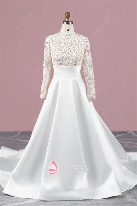 Modest Satin Wedding Dress Dresses Images 2025