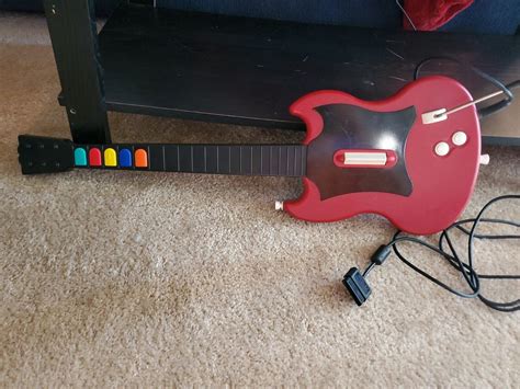 Playstation 2 Guitar Hero Gibson SG Red Octane Wired Controller