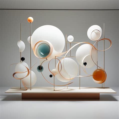 Minimalist Composition Of Geometric Shapes With A Single Focal Point