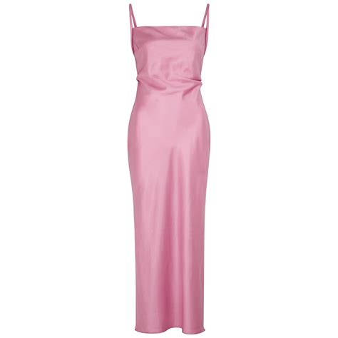 This Pink Zara Midi Dress Practically Broke Tiktok Who What Wear