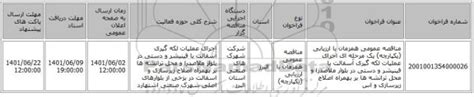 مناقصه، مناقصه عمومی همزمان با ارزیابی یکپارچه یک مرحله ای اجرای