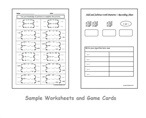 Using Patterns To Extend Addition And Subtraction Facts Teaching