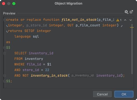 update source code of database objects datagrip documentation