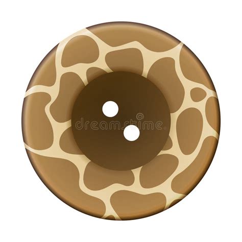 Sewing Button Icon Isolated On White Circular Button For Clothes Art