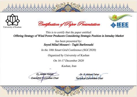 Milad Mousavi On Linkedin Happy To Share With You That I Received The Certificate Of Paper…