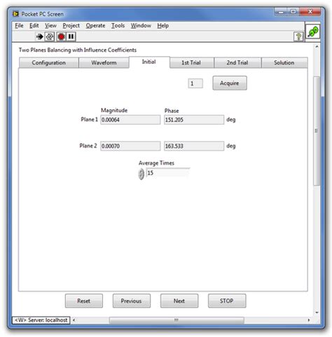 Two Plane Balancing Example With Daqmx Ni Community