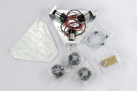 3WD 48mm Omni Wheel Robot Kit Chassis With Encoder Black 15001B S