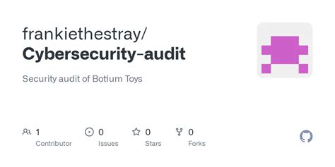Github Frankiethestraycybersecurity Audit Security Audit Of Botium Toys