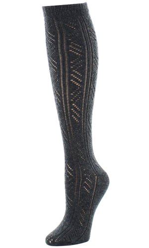 Natori Mixed Schiffli Strip Knee High Sock Ntl 702