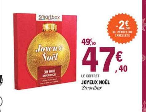 Promo Joyeux Noël Smartbox Chez E Leclerc Icatalogue Fr