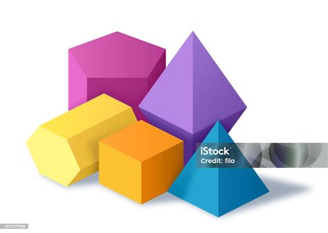 Grup Objek 3d Ilustrasi Stok Unduh Gambar Sekarang Limas Piramida Ruang Tiga Dimensi Istock