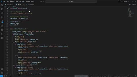 Video Vijai Varma T On Linkedin Task 2 Rock Paper Scissor Game Using Python Thank You For