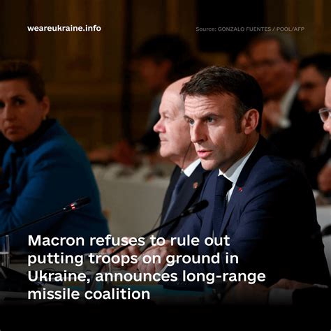 Macron Refuses To Rule Out Putting Troops On Ground In Ukraine