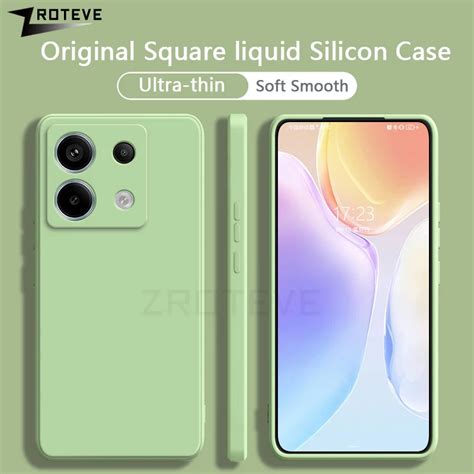 Zroteve Funda Original De Silicona L Quida Para Xiaomi Redmi Note 13 Pro 13 Pro 12