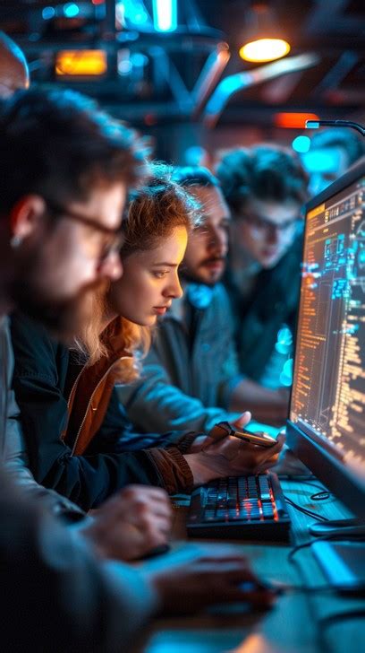 Free Focused Team Working Image Teamwork Programmers Coding