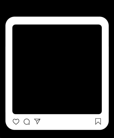Instagram Post Frame Png Instagram Frame Template Png Instagram Post