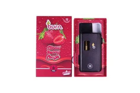 Burn Strawberry Cough Sativa Thc Disposable Pens 3 Grams