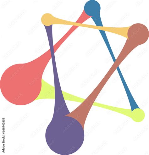 Stock Illustration „분자 원자 구조 벡터 일러스트 Adobe Stock