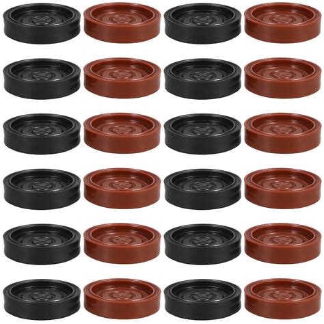 Hemoton 24pcs Round Backgammon Pieces Replacement Plastic Chess Pieces