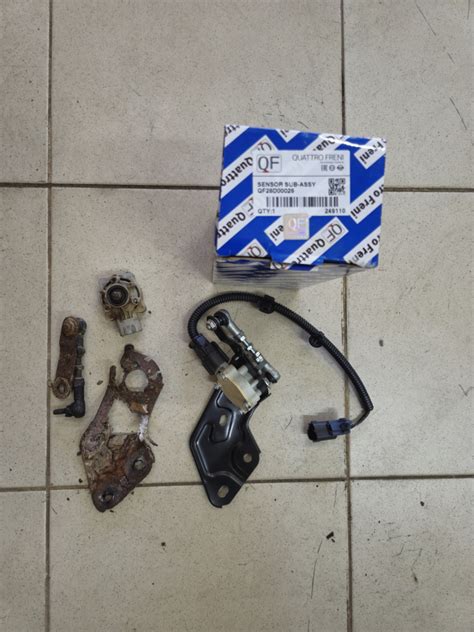 Датчик уровня подвески. — Toyota Land Cruiser Prado 120-series, 4 л ...