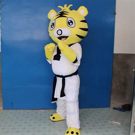 Taekwondo Tiger Mascot Adult Kung Fu Tiger Costume Sm 7056 China
