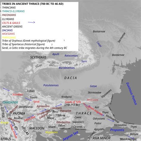 Todd Tribes In Thrace Map Of Tribes Inhabiting Thrace And Environs