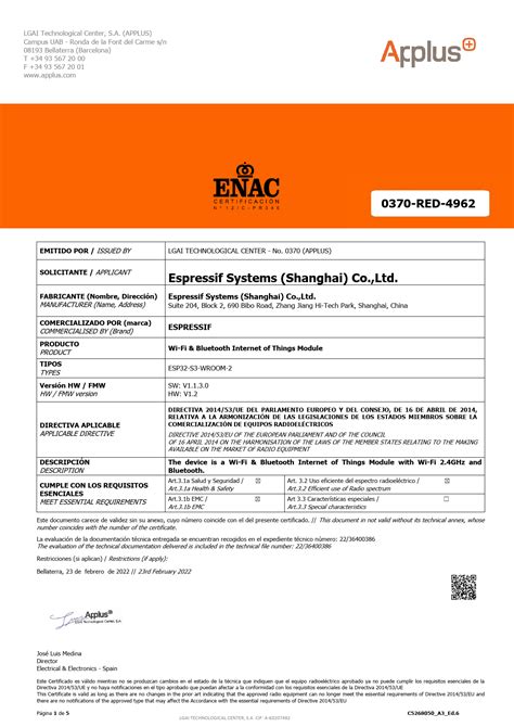 Espressif Systems Shanghai Co L T D Esp32 S3 Wroom 2