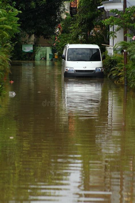 Bekasi West Java Indonesia April 21 2016 Heavy Rains Caused Floods